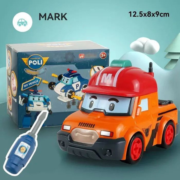 Игрушечный автомобиль Robocar Poli для сборки для детей от 3 лет ...