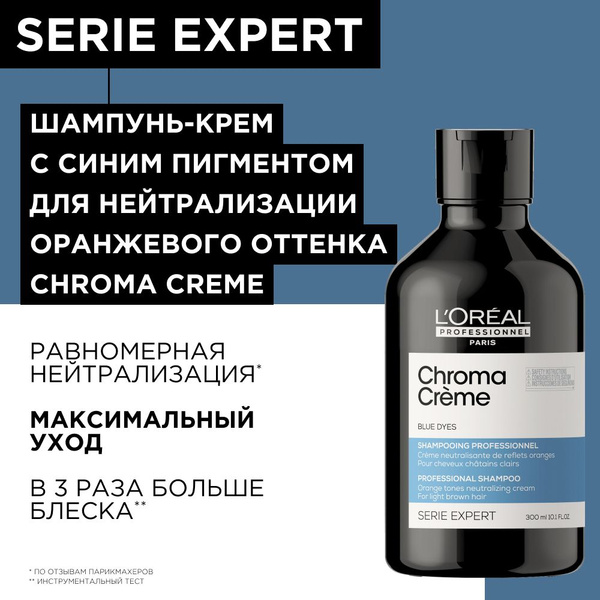Шампунь-крем L'Oreal Professionnel Serie Expert Chroma Creme, с синим ...