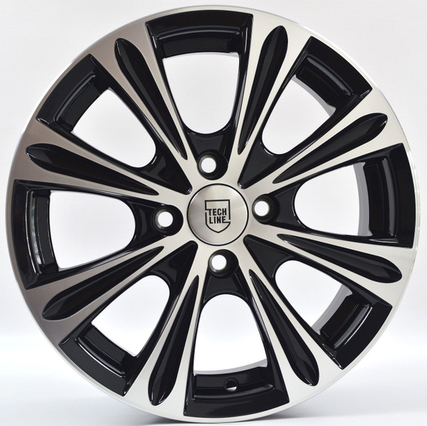 Колесный диск Techline 15x5.5" PCD4x100 ET45 D60.1 Литой - купить по ...