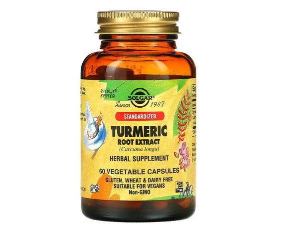 Solgar Turmeric Root Extract, 400 мг, 60 капсул - купить с доставкой по ...