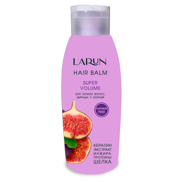Бальзам для тонких волос жирных у корней волос Larun Super Volume ...