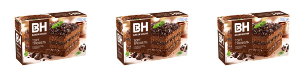 Baker House Торт трюфель, 350 г, 3 уп - купить с доставкой по выгодным ...