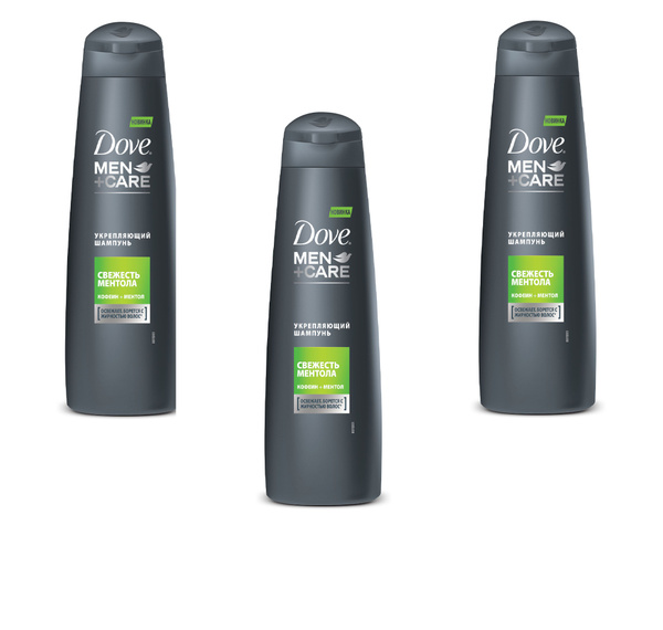 Dove Men Шампунь Свежесть ментола, 250 мл, 3 уп - купить с доставкой по ...