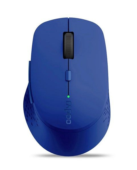 Мышь беспроводная RAPOO Rapoo M300 Silent, Blue, USB 18049, синий ...