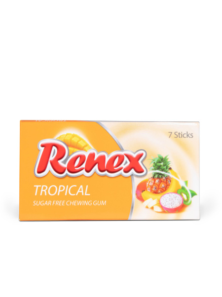 Жевательная резинка ТМ Renex Тропик 1 блок (24 пачки мини-стики ...