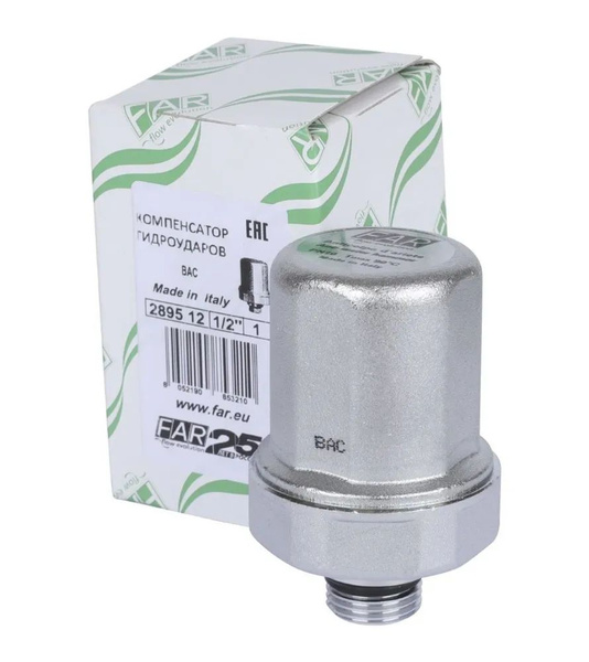 Far, компенсатор гидроудара 1/2 НР, 50 бар, Арт. FA 2895 12. - купить в ...