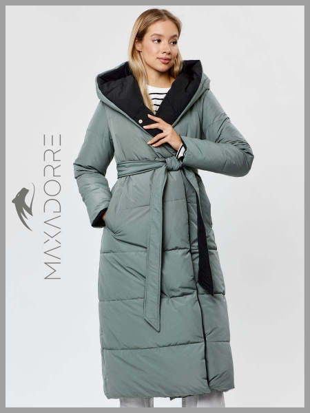 Пальто MAXADORRE, Зима, размер 50, цвет зеленый, Полиэстер - купить по выгодной цене в интернет ...