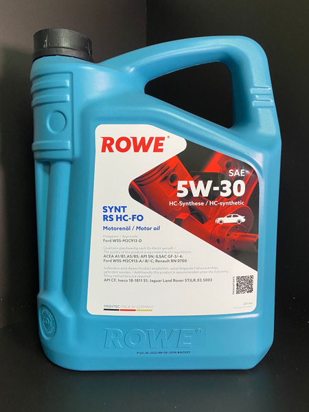 Масло моторное ROWE 5W-30 НС-синтетическое - купить в интернет-магазине ...