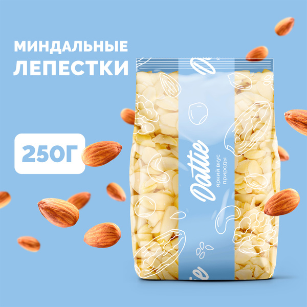 Миндальные лепестки отборные Dattie, 250 г - купить с доставкой по ...