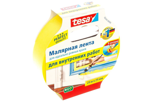 Малярная лента tesa четкий край 25 м х 25 мм 25 мм 25 м - купить с ...