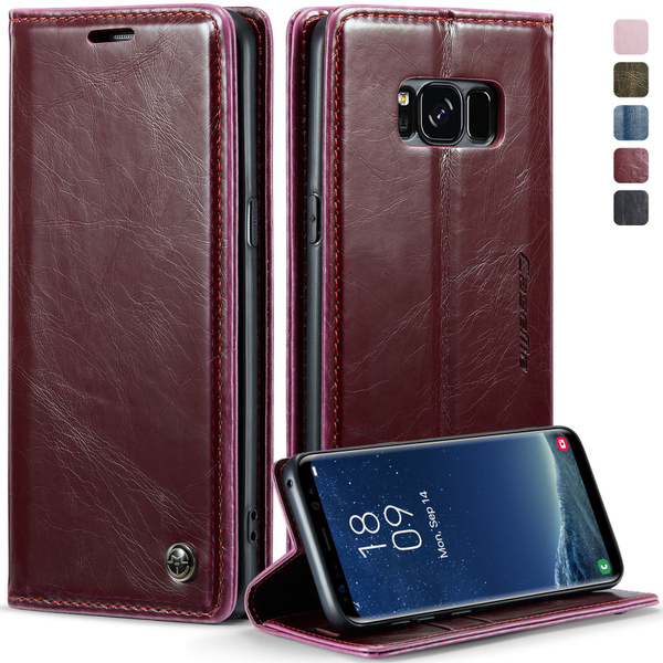 CaseMe Кожаный книжка чехол для Samsung Galaxy S8 / самсунг с8 с ...