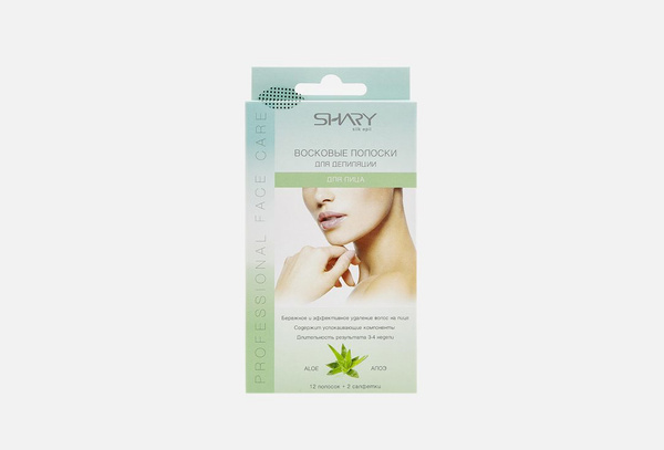 Восковые полоски для лица Shary, ALOE 18 мл - купить с доставкой по ...
