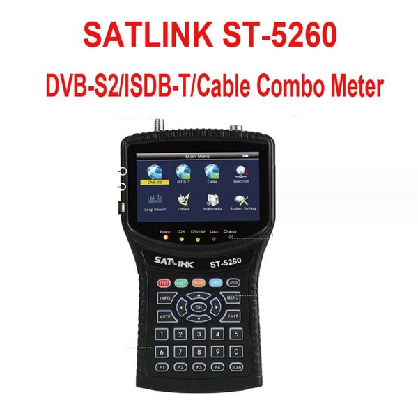 Медиаплеер Satlink ST-5260 DVB-S2/ISDB-T/J83B кабель H.265G Асцендент hd, HDMI, AV, черный ...