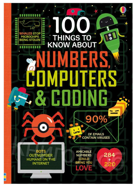 Usborne book 100 Things To Know About Numbers, Computers & Coding / 100 ...