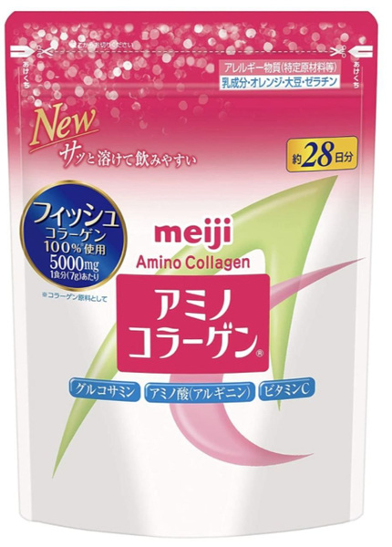 Коллаген порошок MEIJI Amino Collagen Premium морской, гидролизованный ...