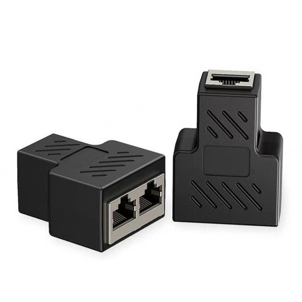 Сетевой разветвитель Rj45 для интернет кабеля Cat6 5e на 2 Rj45 8p8c