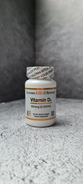 California Gold Nutrition Vitamin D3 50 mcg (2000 МЕ) 90 fish softgels ...
