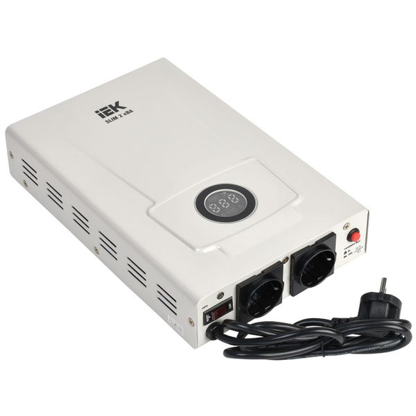 Стабилизатор напряжения 1-ф. настенный 2кВА SLIM, IEK IVS22-1-002-09 (1 шт.) купить на OZON по ...