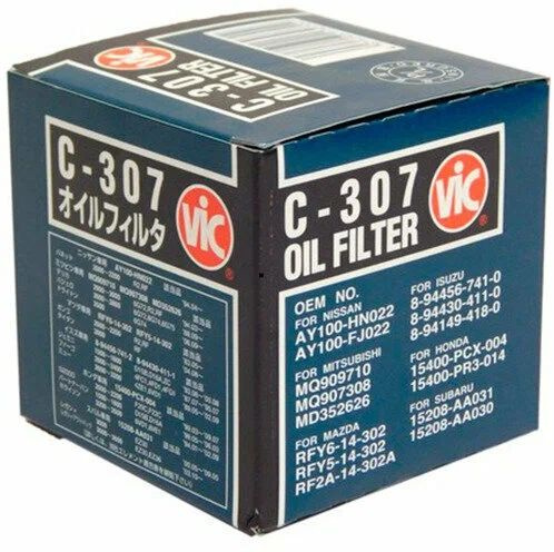 Фильтр масляный Vic C307 - купить по выгодным ценам в интернет-магазине OZON (1347024186)