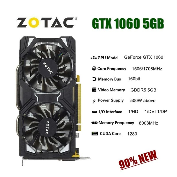 Видеокарта ZOTAC GeForce GTX 1060, 6 ГБ GDDR5 - купить по низким ценам ...