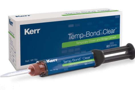 Temp-Bond Clear цемент для фиксации временных протезов, шприц 5 мл ...