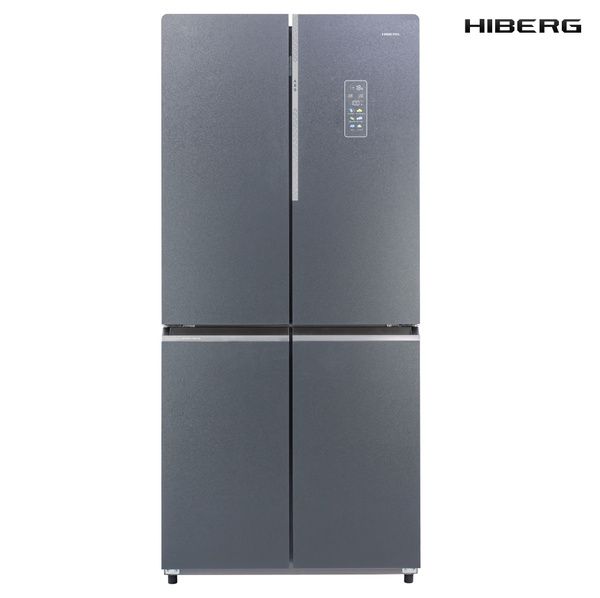 Холодильник Hiberg RFQ-590G, серебристый, серый металлик - купить по ...