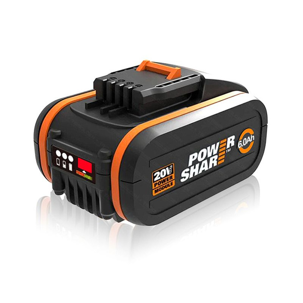 Аккумулятор WORX WA3553 20V, 6,0 АЧ 1 аккумулятор + зарядное устройство ...