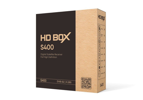 ТВ-тюнер Спутниковый ресивер HDBOX S400 H.265, черный купить по ...