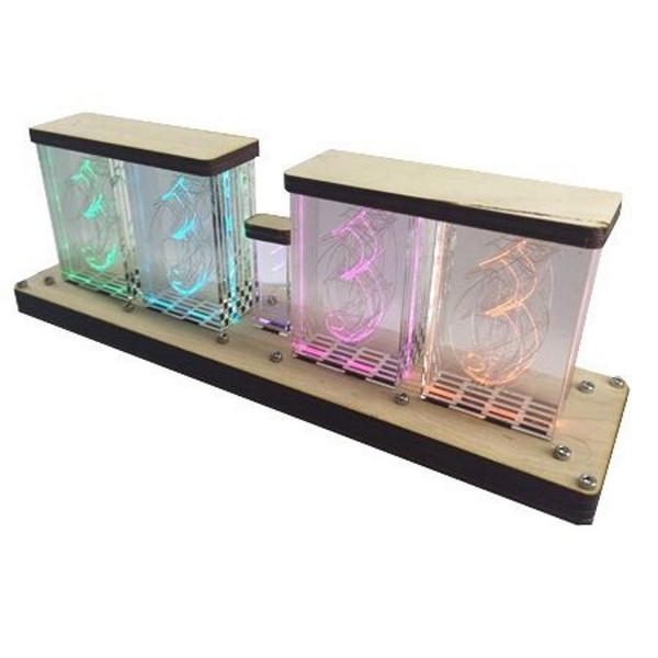 Набор для сборки: Большие электронные часы на WS2812B в корпусе (полный ...