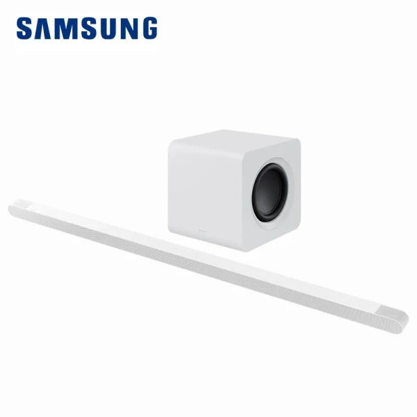 Звуковая система, саундбар Samsung HW-S801B, белый - купить по выгодной ...