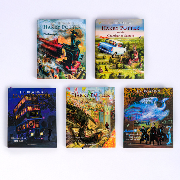 Harry Potter illustrated by Jim Kay, Bloomsbury 5 books set. Комплект 5 ...