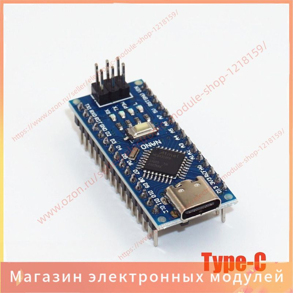 5 шт Контроллер Arduino NANO V3.0(совместимый) Atmega328P CH340 Type-c usb - купить с доставкой ...