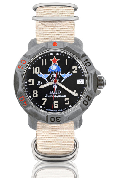 Часы наручные мужские механические Восток Командирские 816288, нейлон ...