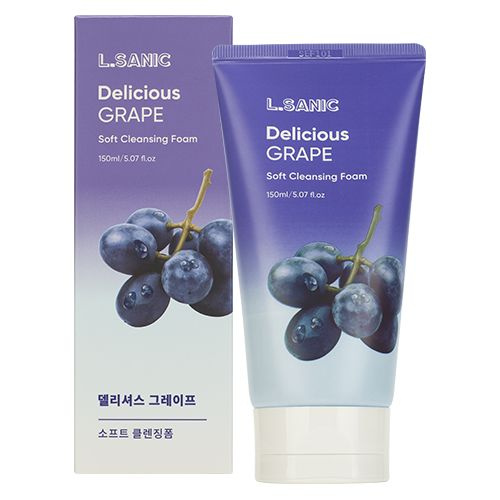L.Sanic Delicious Grape Soft Cleansing Foam, 150ml Очищающая пенка для ...