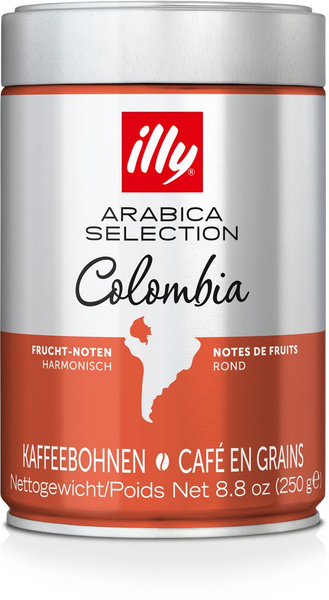Кофе в зернах illy Arabica Selection, Колумбия, банка 250 г (арабика ...