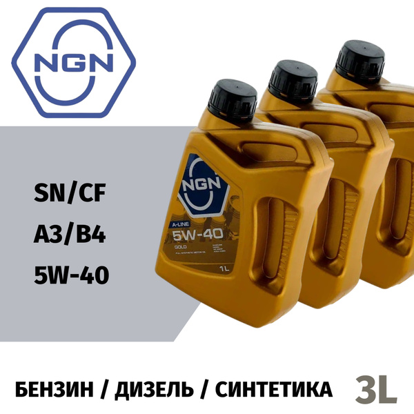 Масло моторное NGN 5W-40 Синтетическое - купить в интернет-магазине ...