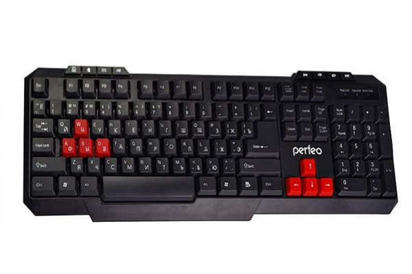 Механическая, Мембранная клавиатура Perfeo (PF-5194) COMMANDER PF-006 ...