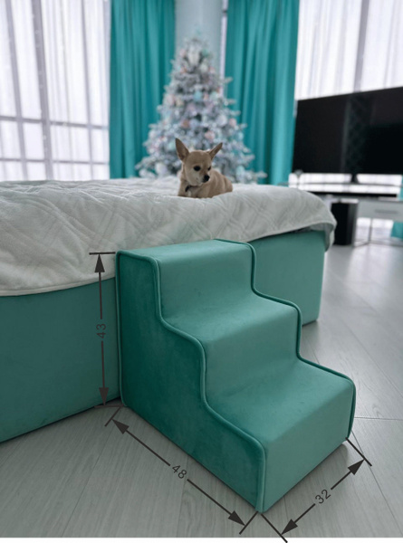 лестница для собак прикроватная, лесенка для животных средних пород ...