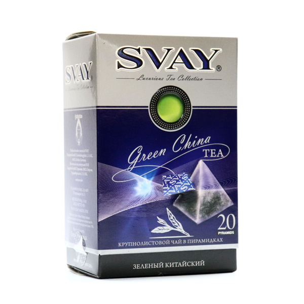 Чай SVAY "Green China" 20 пирамидок. Зеленый чай, китайский ...