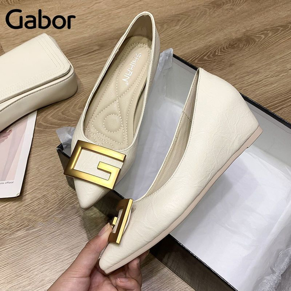 Туфли Женский GABOR Натуральная кожа, размер 40 Стандартный низкий (до ...