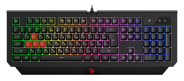 A4Tech Клавиатура Bloody B120N черный USB Multimedia for gamer LED ...