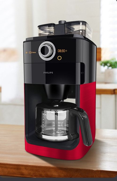Автоматическая кофемашина Philips hd7762, красный купить по выгодной ...