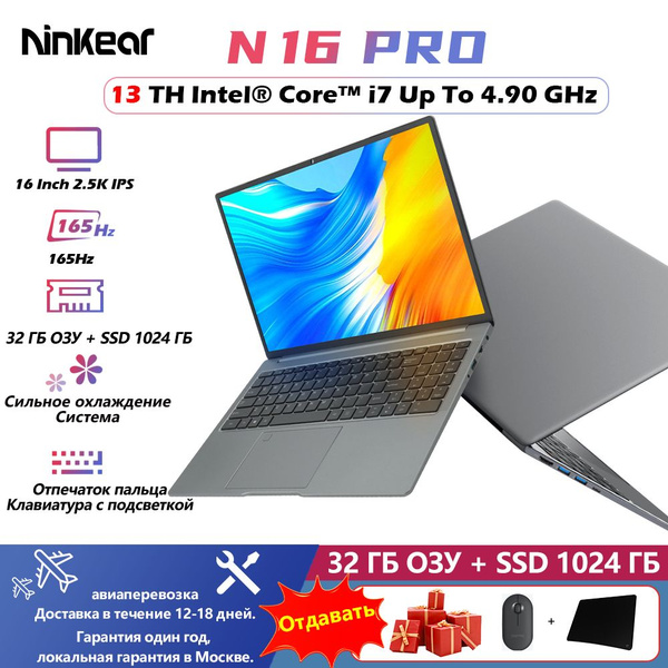 Игровой ноутбук Ninkear N16 Pro RU, серебристый купить по низкой цене ...