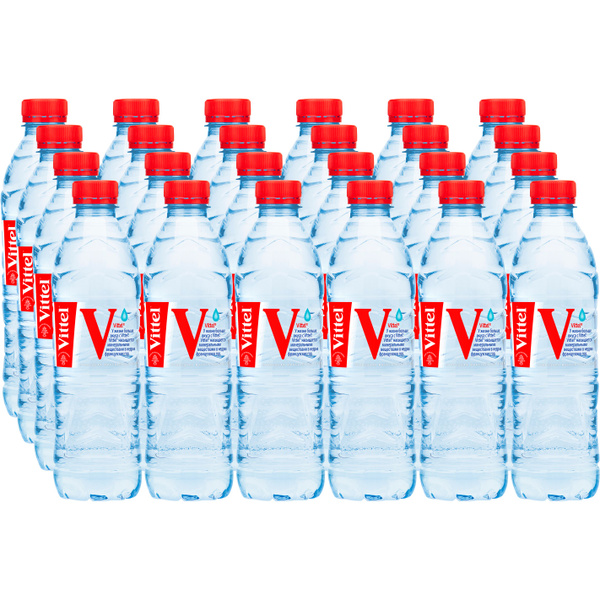 Vittel Вода Минеральная Негазированная 500мл. 24шт - купить с доставкой ...