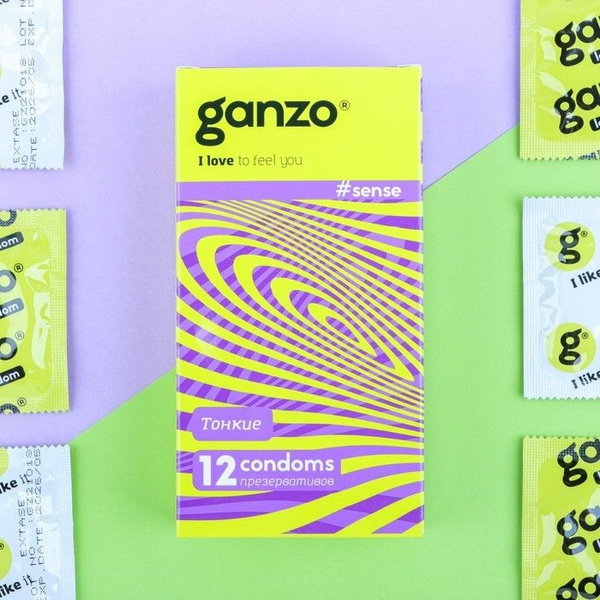 Презервативы "Ganzo" Sense, тонкие, 12 шт. - купить с доставкой по ...