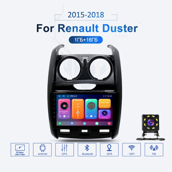 Штатная магнитола 1+16Гб для Рено Дастер/For Renault Duster 2015-2018 2 ...