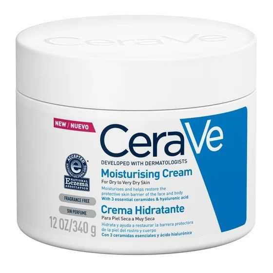 CeraVe Крем увлажняющий для сухой и очень сухой кожи лица и тела, 340 г ...