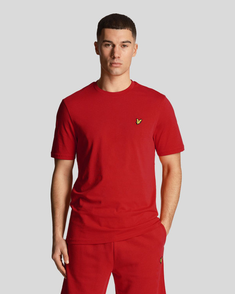 Футболка Lyle & Scott, размер 48, цвет красный, 100% хлопок - купить по ...