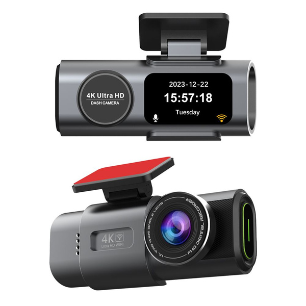 Автомобильный Регистратор, Двойной Объектив UHD 4K 1080P С WiFi, С ...