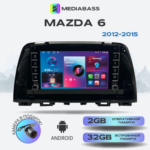 Магнитола Zenith Mazda 6 2012-2015, 2/32ГБ, с крутилками, Android 12 ...
